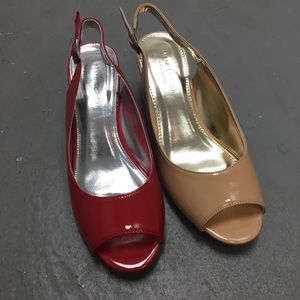 Shoes | Wide Width Open Toe Wedge Sandal | Poshmark